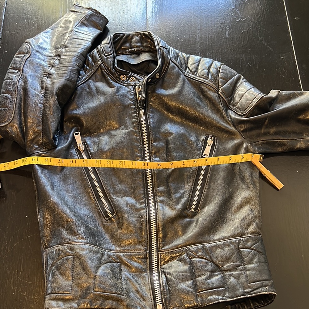 Vintage Sears Leather Cafe Racer Jacket - Gem